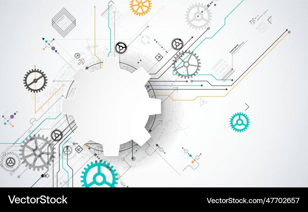 Abstract technology background communication Vector Image
