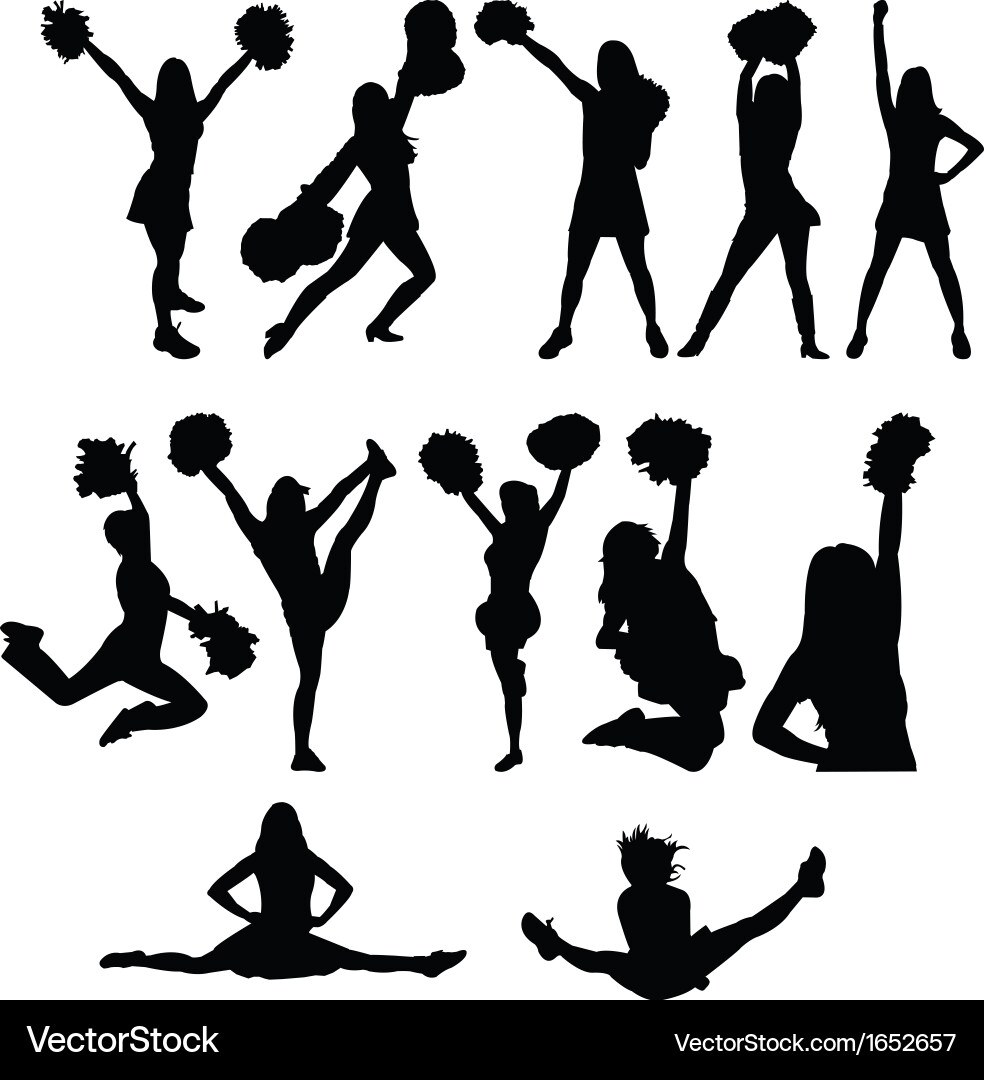 Cheerleading Clip Art Vector Images (over 300)