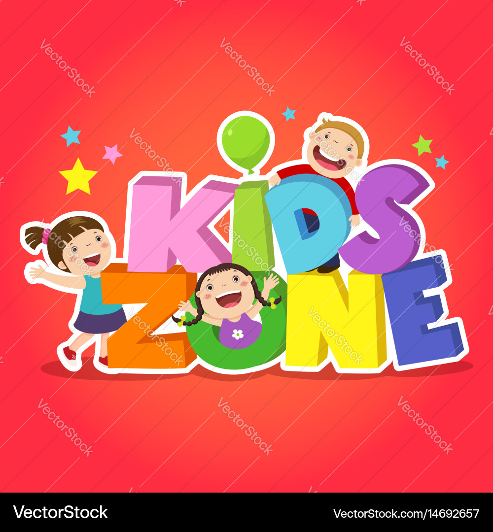 Children's Play Area Banner Royalty Free Vector Image