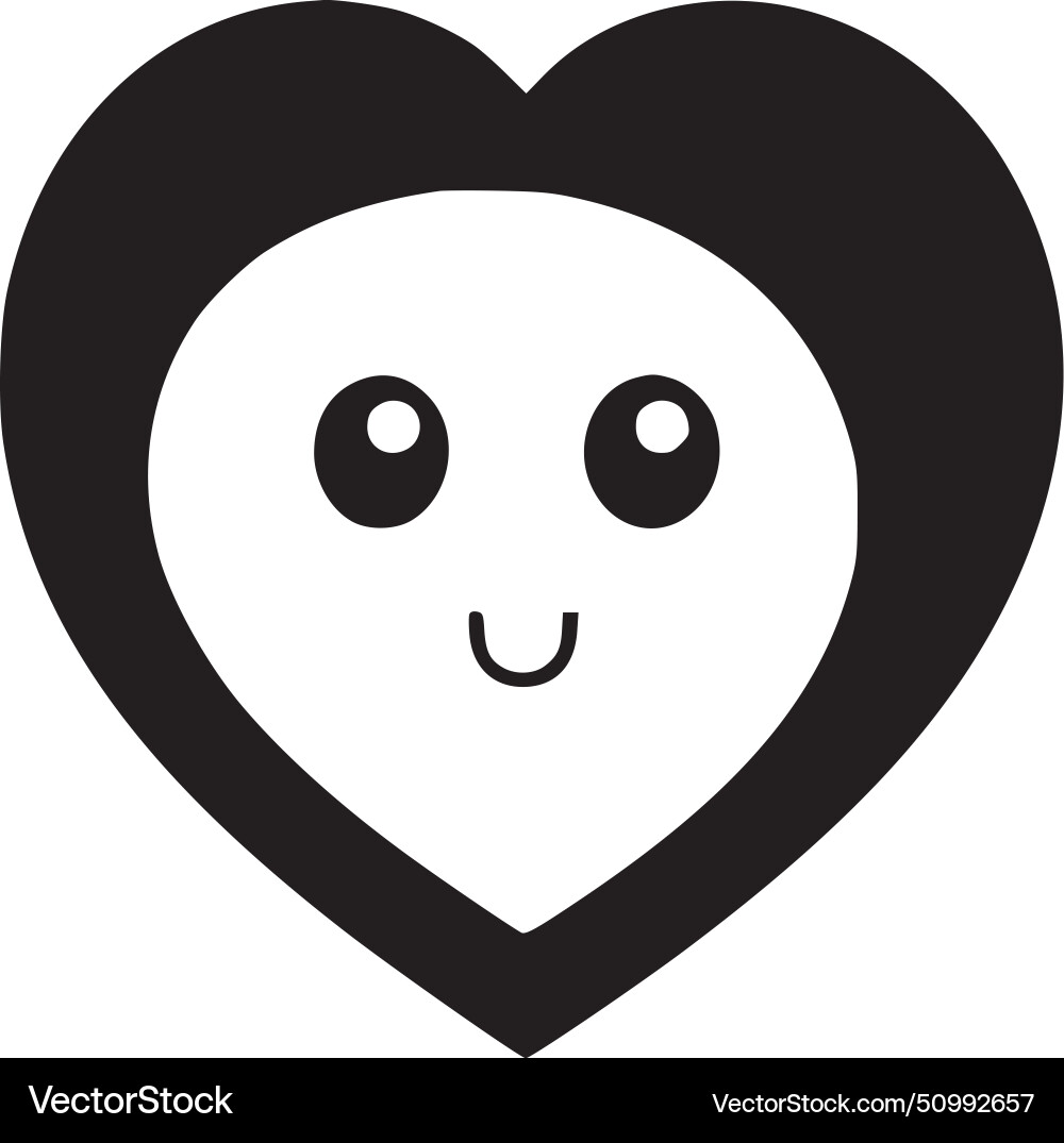 Love - black and white Royalty Free Vector Image