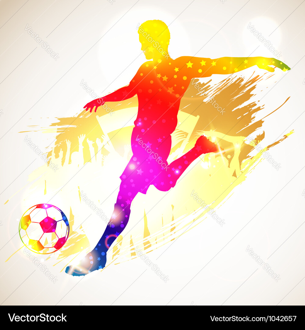 Soccer player Royalty Free Vector Image - VectorStock