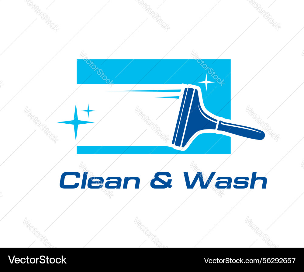 Window Washing Squeegee Icon Royalty Free Vector Image