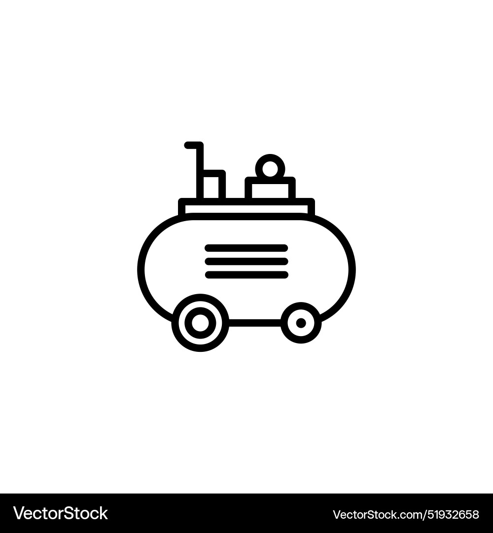 Industrial air compressor icon ideal Royalty Free Vector