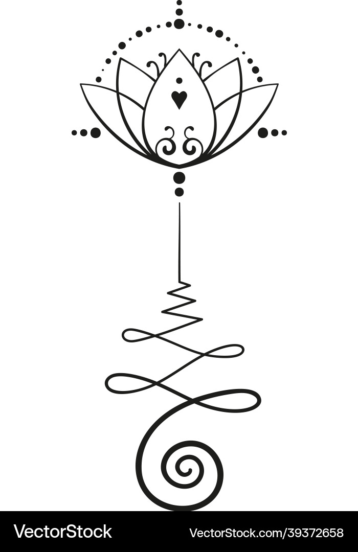 Lotus tattoo Royalty Free Vector Image - VectorStock