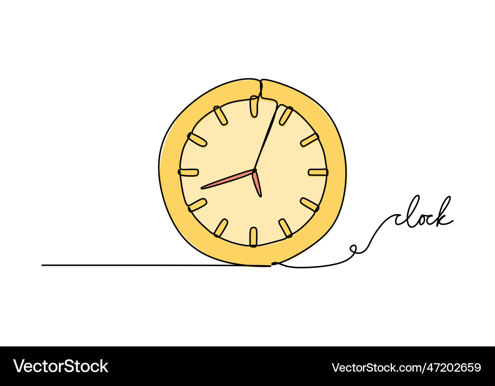 Wall clock drawing Vector Images & Graphics for Commercial Use ...