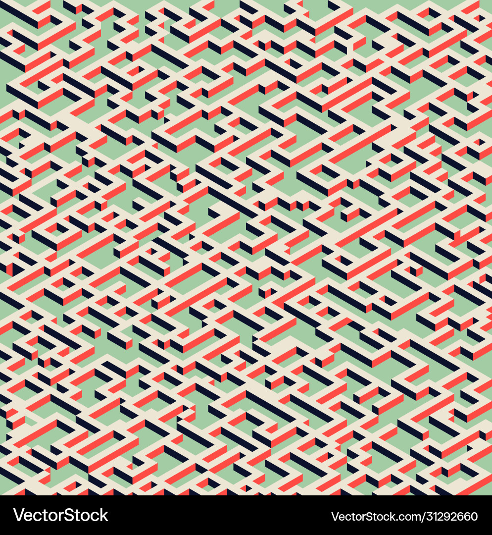 Abstract modern colorful isometric geometric Vector Image