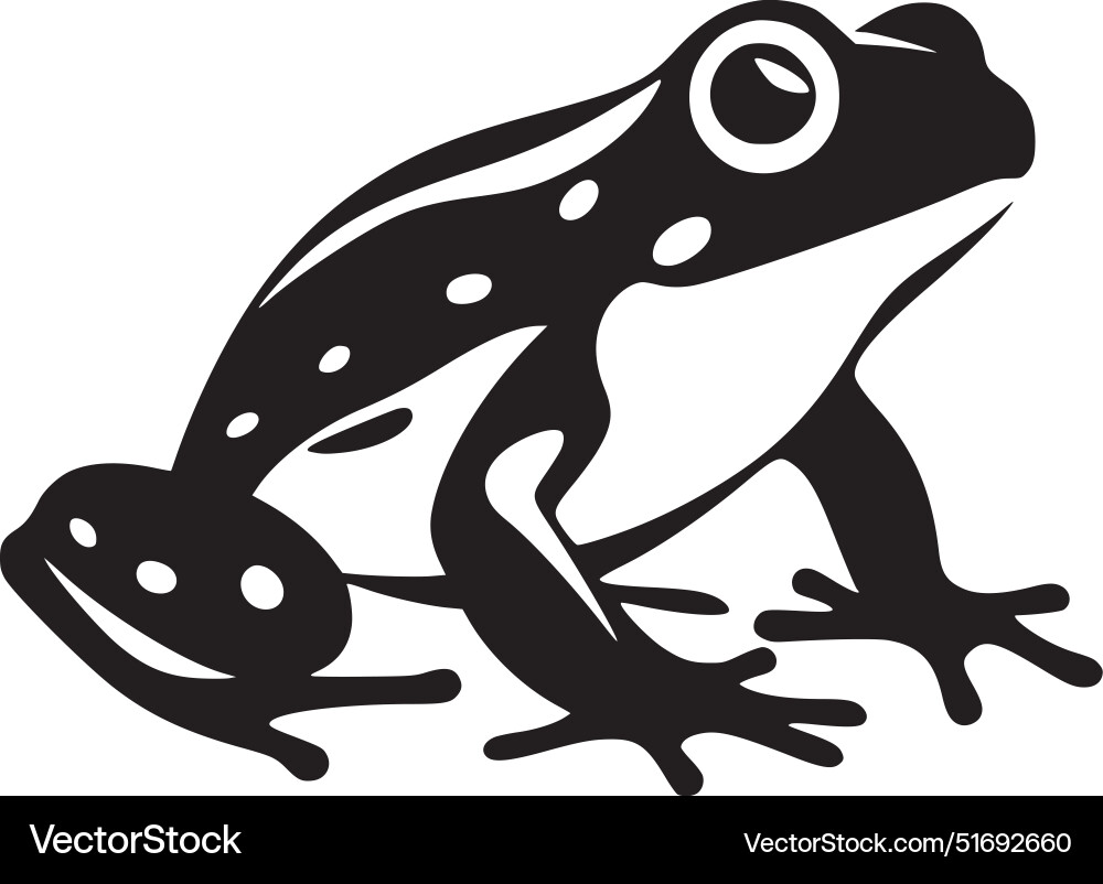 Frog - minimalist and simple silhouette Royalty Free Vector