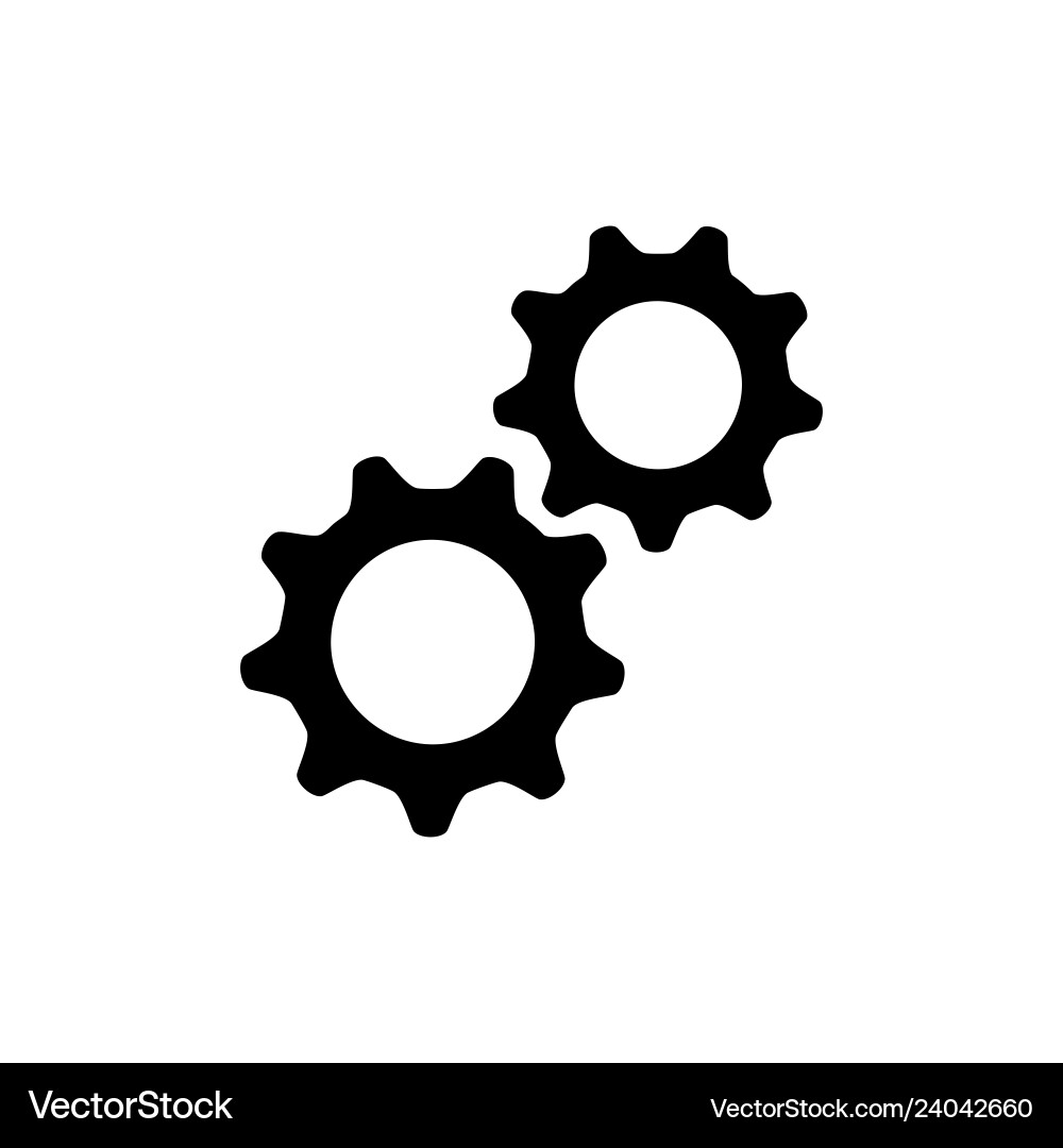 Gear setting logo icon Royalty Free Vector Image