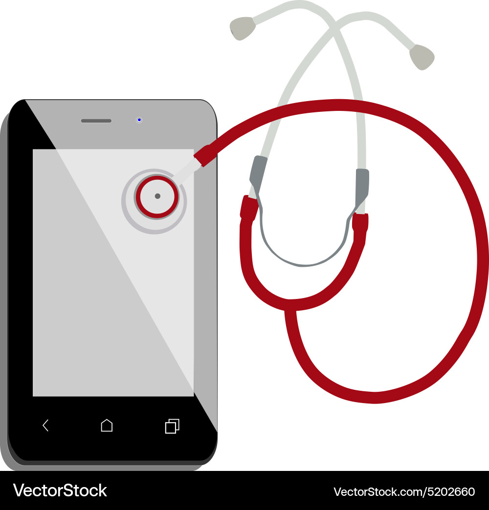 Mobile health care Royalty Free Vector Image - VectorStock
