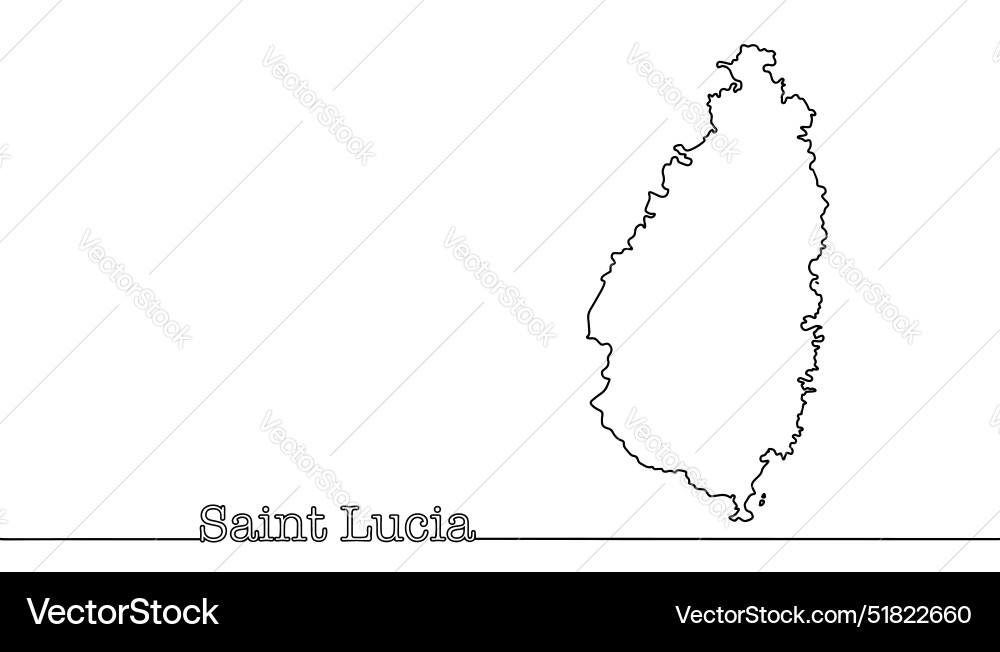 Saint lucia Royalty Free Vector Image - VectorStock