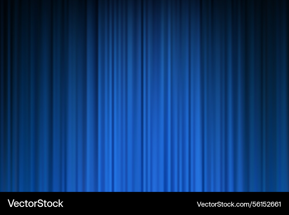 Abstract blue curtain background Royalty Free Vector Image