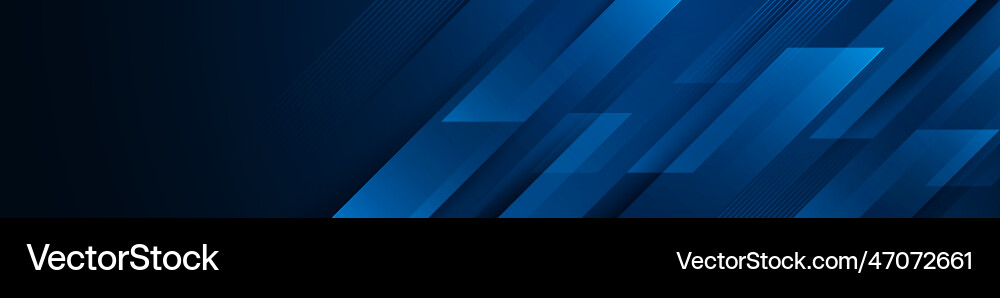 Abstract dark blue banner design background Vector Image