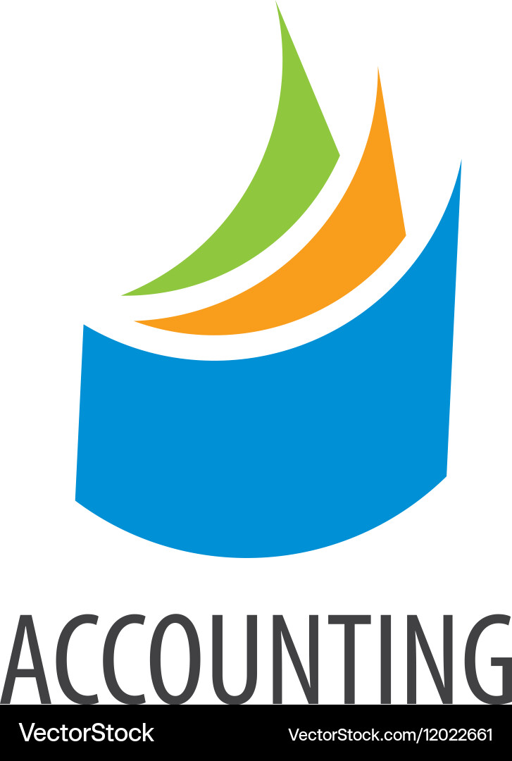 Accounting Logo Template Royalty Free Vector Image