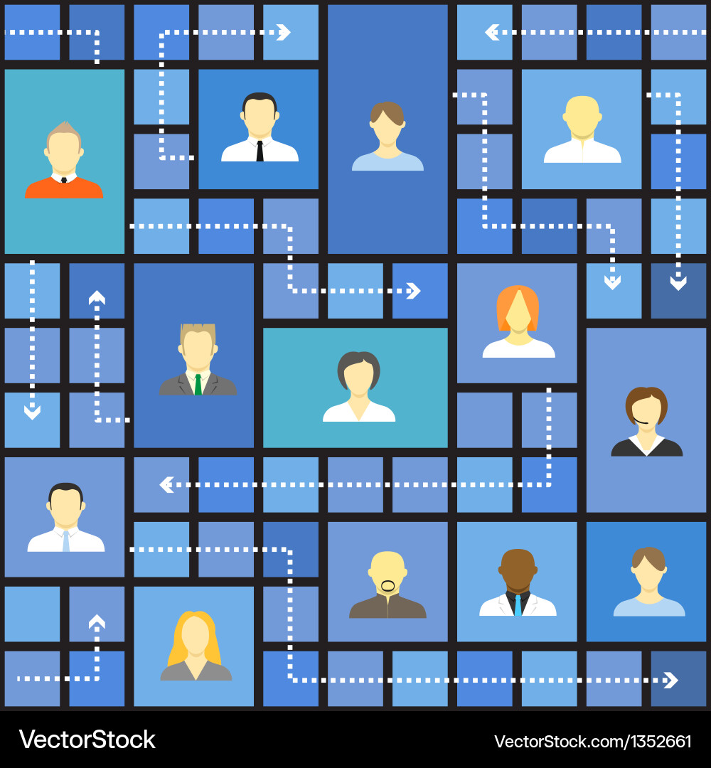 Business communication concept Royalty Free Vector Image