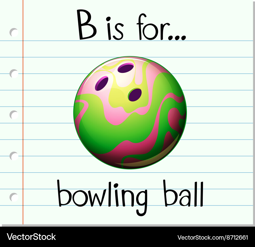 B for Ball Flashcard Vector Images (23)