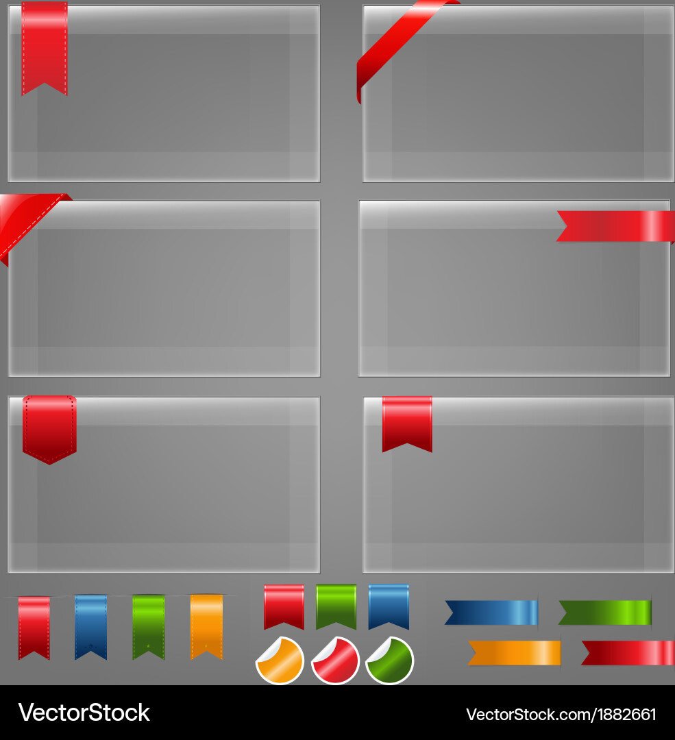 Glass framework Royalty Free Vector Image - VectorStock