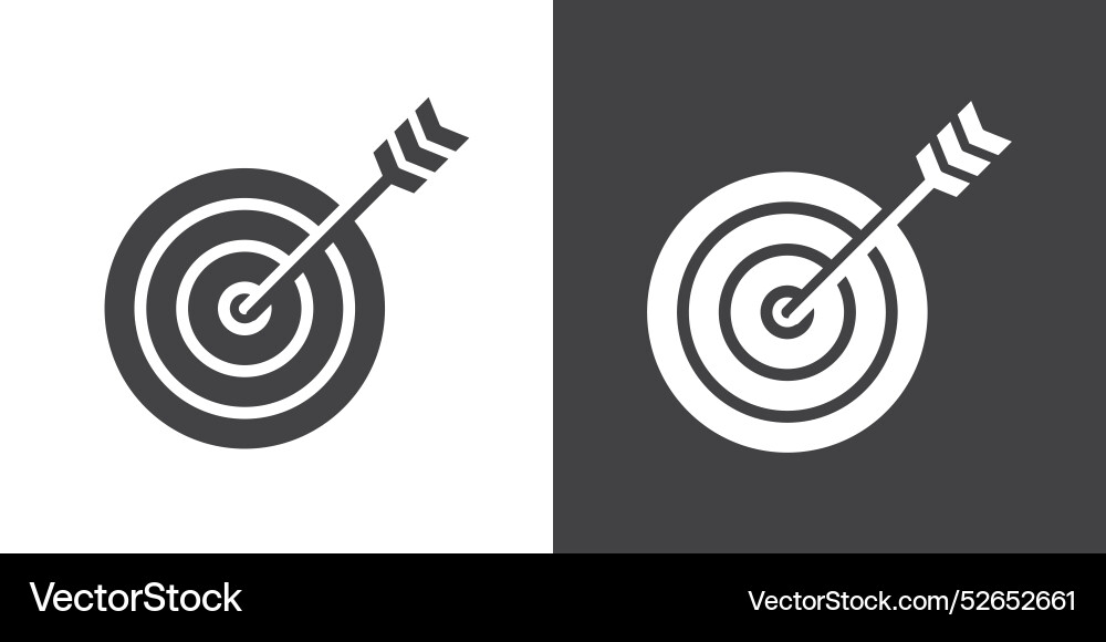 Objectives icon thin line set Royalty Free Vector Image