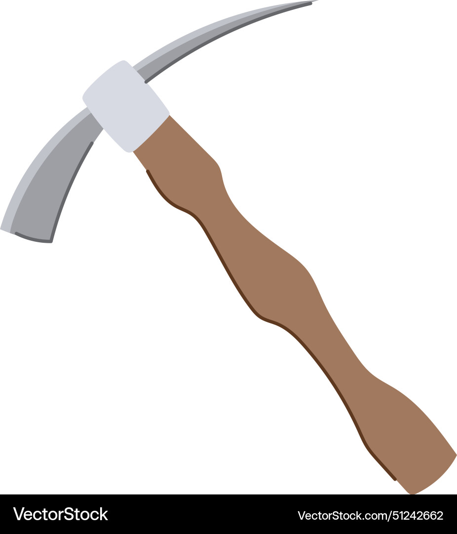 Chisel pickaxe cartoon Royalty Free Vector Image