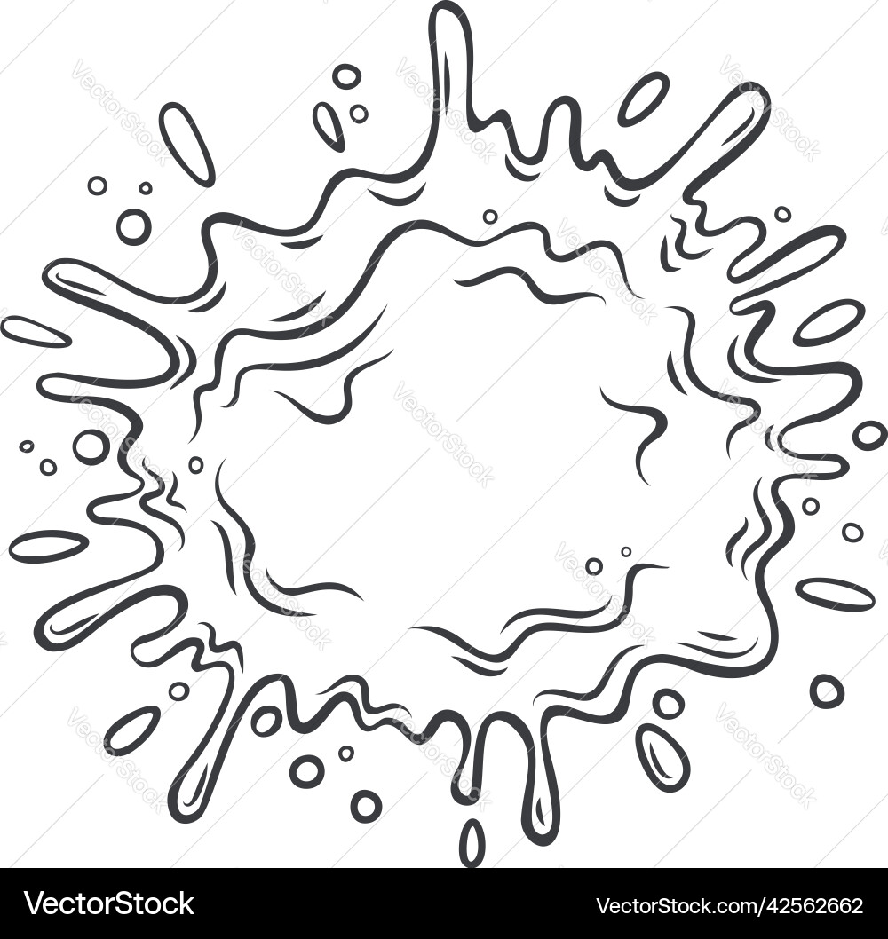 Ocean wave outline Royalty Free Vector Image - VectorStock