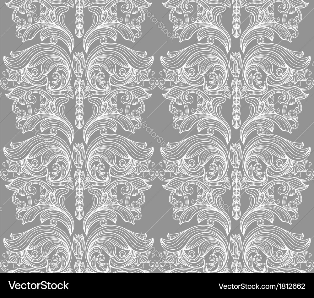 Ornate Floral Vintage Pattern Royalty Free Vector Image