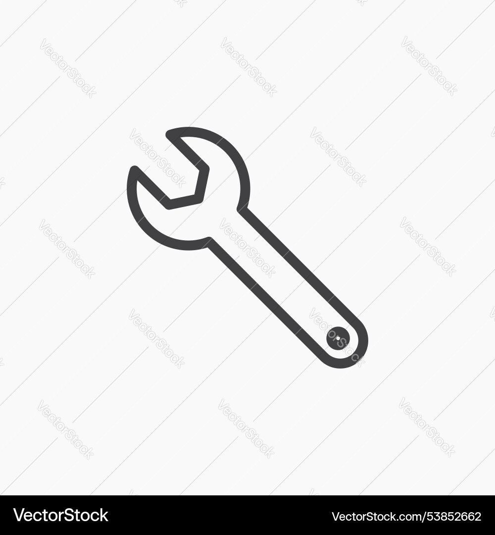 Wrench icon set Royalty Free Vector Image - VectorStock