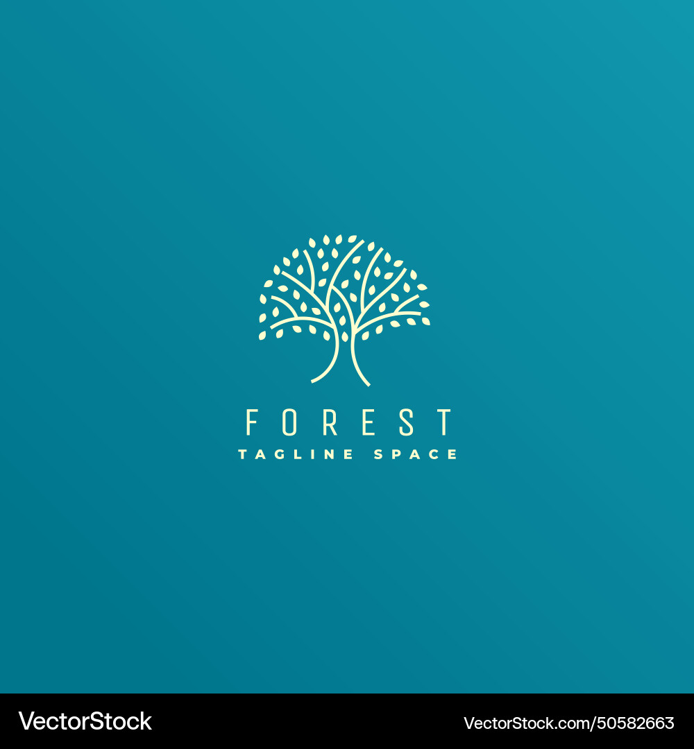 Agricultural tree logo icon for forest growth – Royalty-Free Vector ...