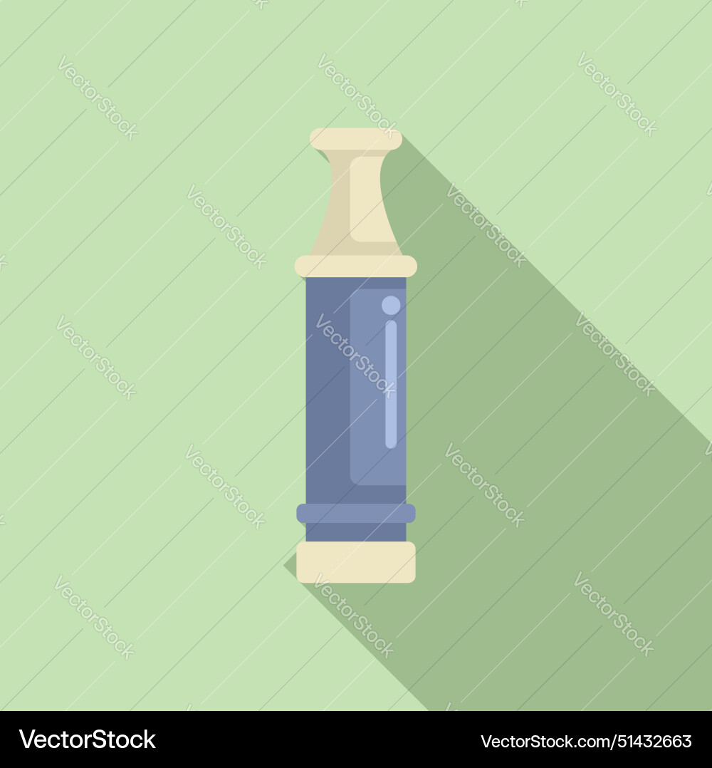 Flat design of a chess rook Royalty Free Vector Image