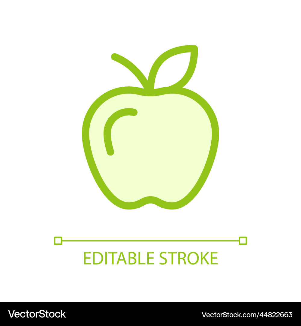 Glassmorphism Apple Icon Royalty Free Vector Image