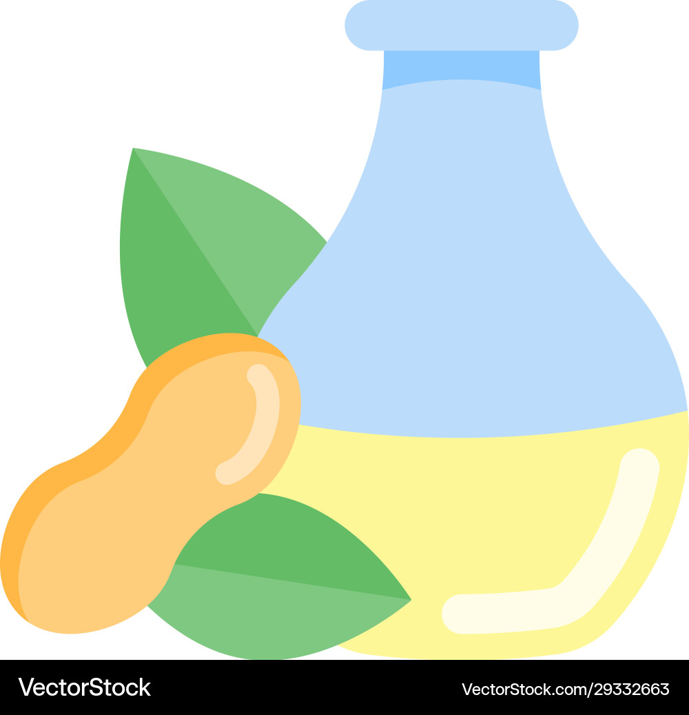 Peanut oil Royalty Free Vector Image - VectorStock