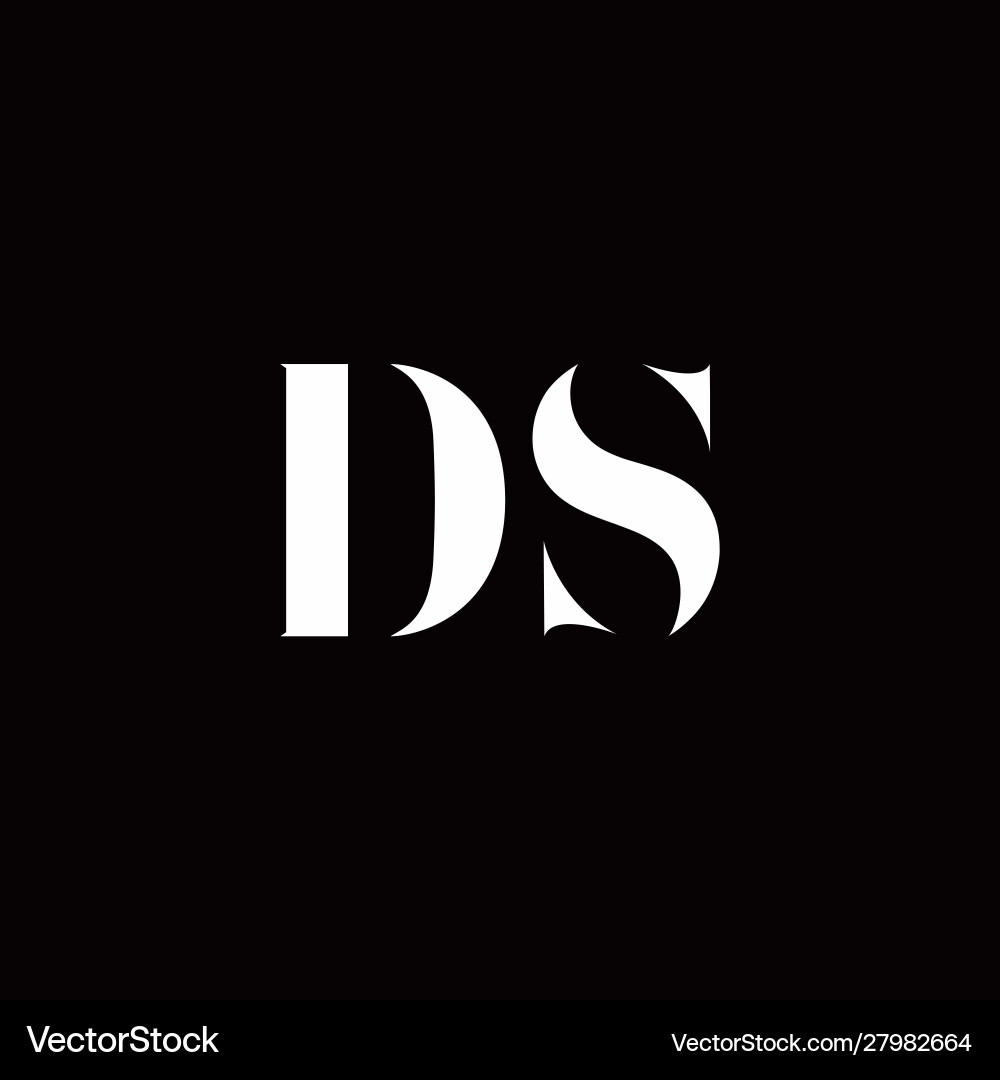 Ds logo letter initial designs template Royalty Free Vector