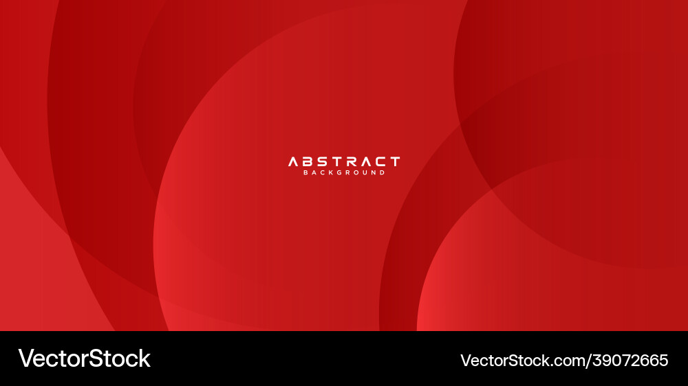 Abstract red gradient circles background modern Vector Image