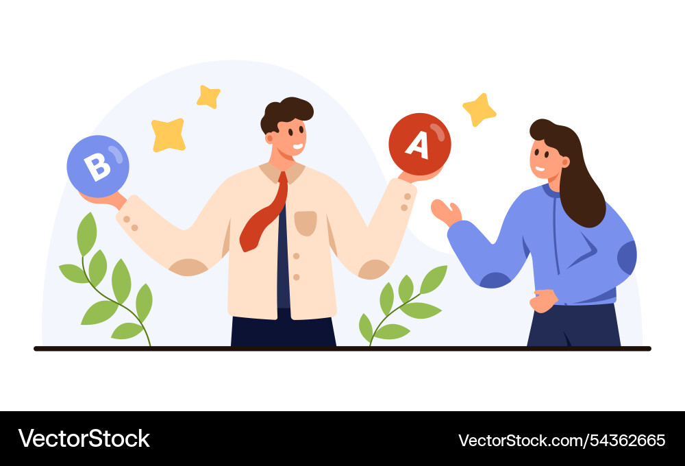 Business strategy planning alternative choice Vector Image