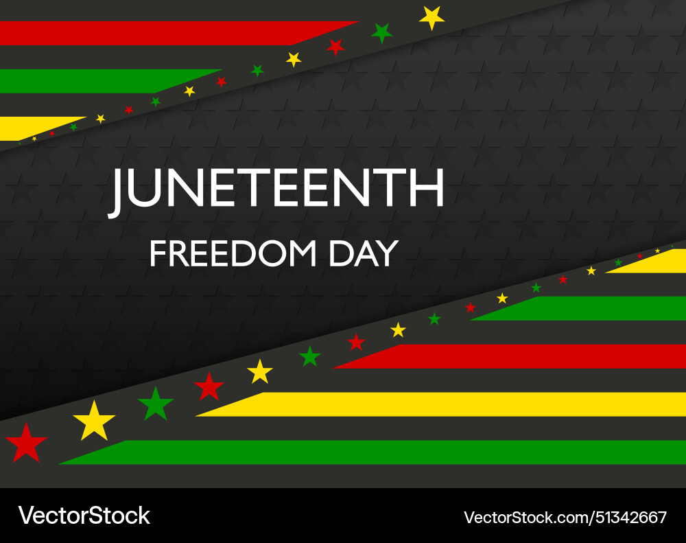 Juneteenth independence day Royalty Free Vector Image