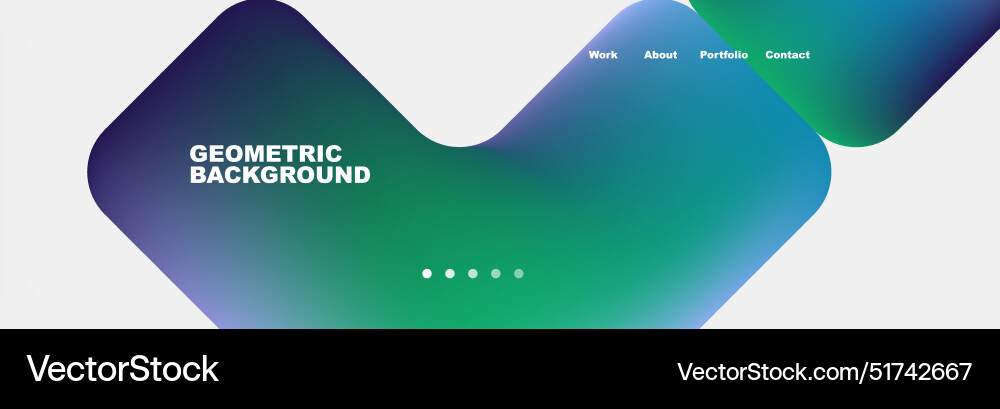 Square internet web page design template Vector Image