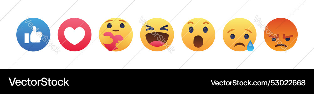 Facebook Reactions Vector Images (over 250)