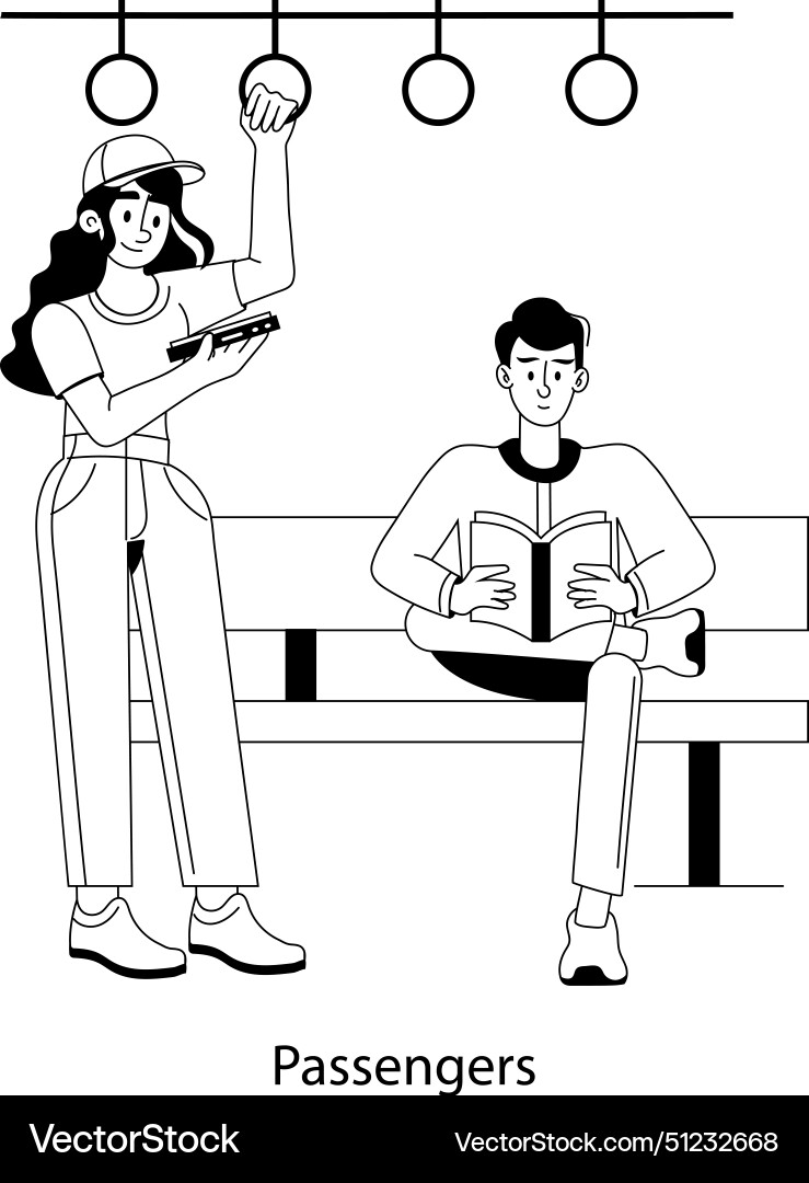 Passengers Royalty Free Vector Image - VectorStock