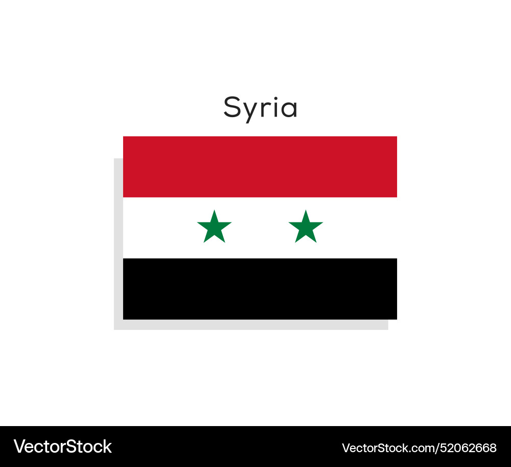 Syria national flag icon Royalty Free Vector Image