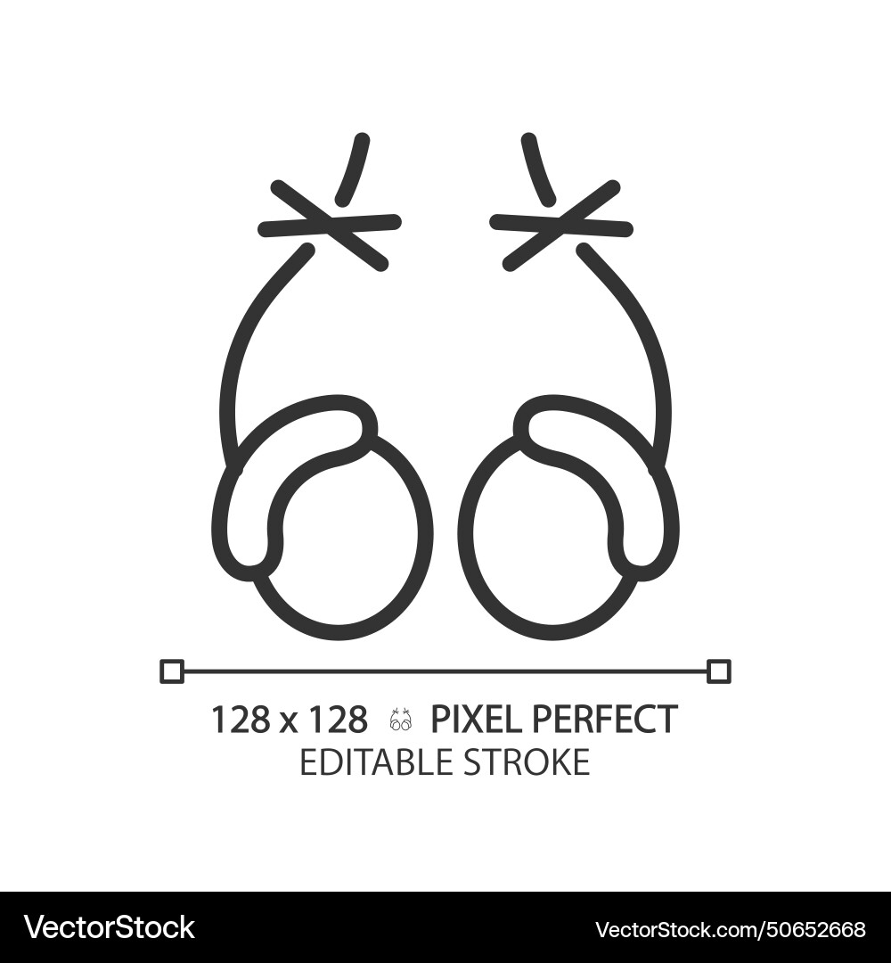 Vasectomy linear icon Royalty Free Vector Image