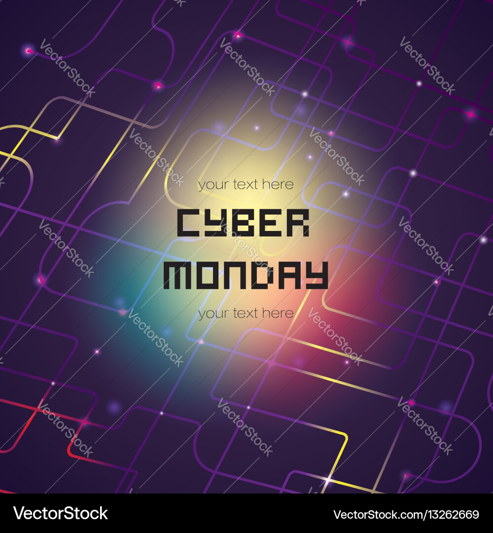 Cyber bright background Royalty Free Vector Image