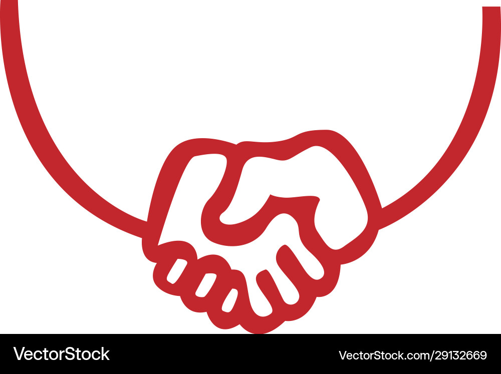 Friendship Connection Icon Royalty Free Vector Image