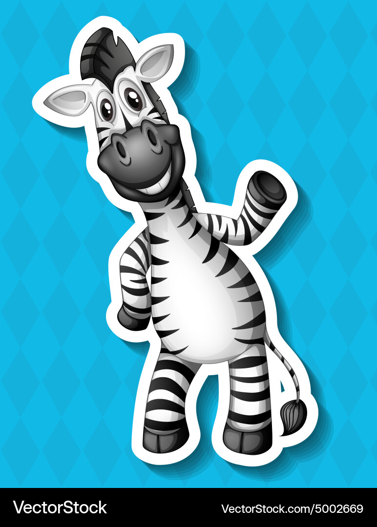 Zebra Royalty Free Vector Image - VectorStock