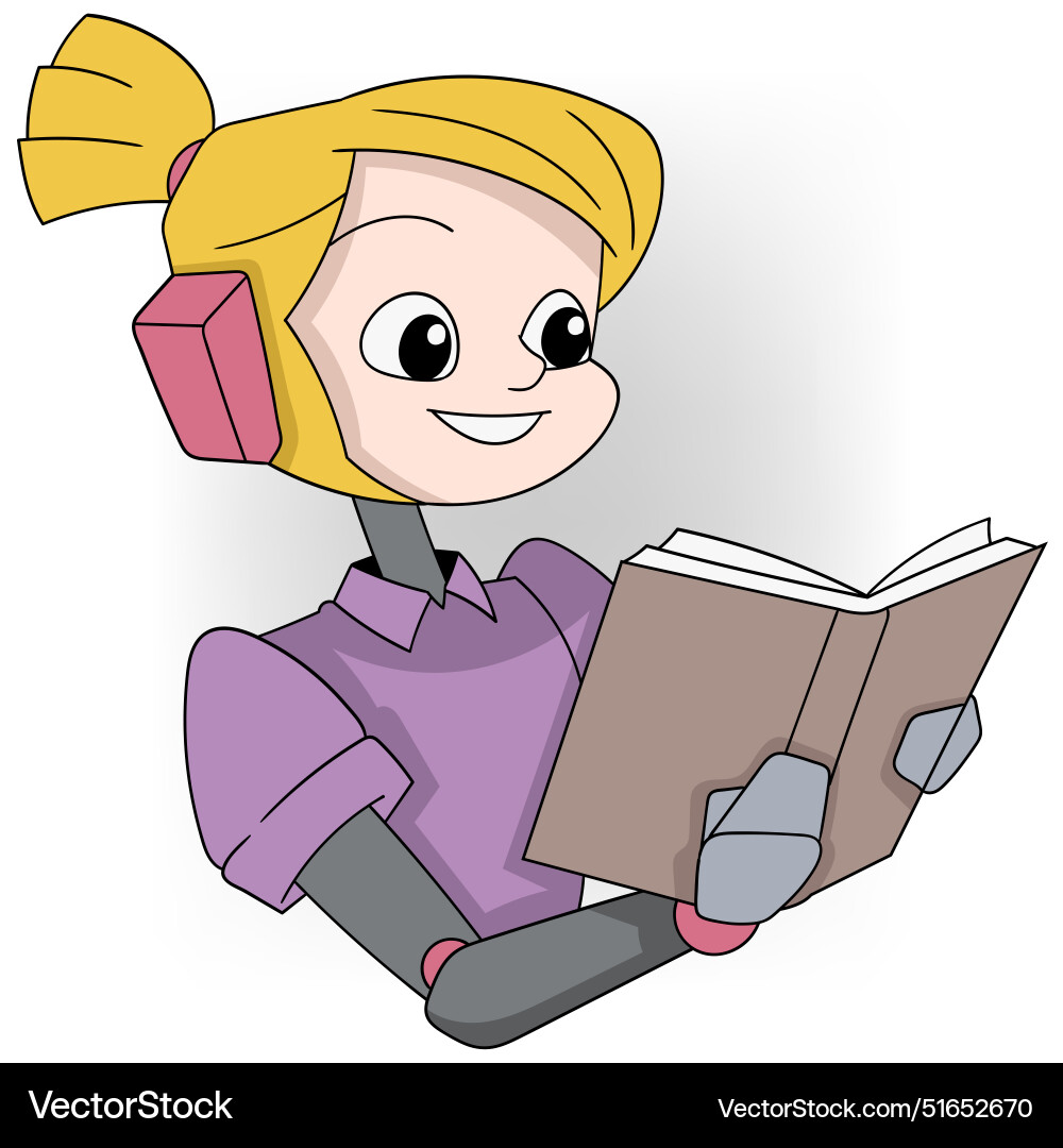 Cartoon doodle of artificial intelligence Vector Image