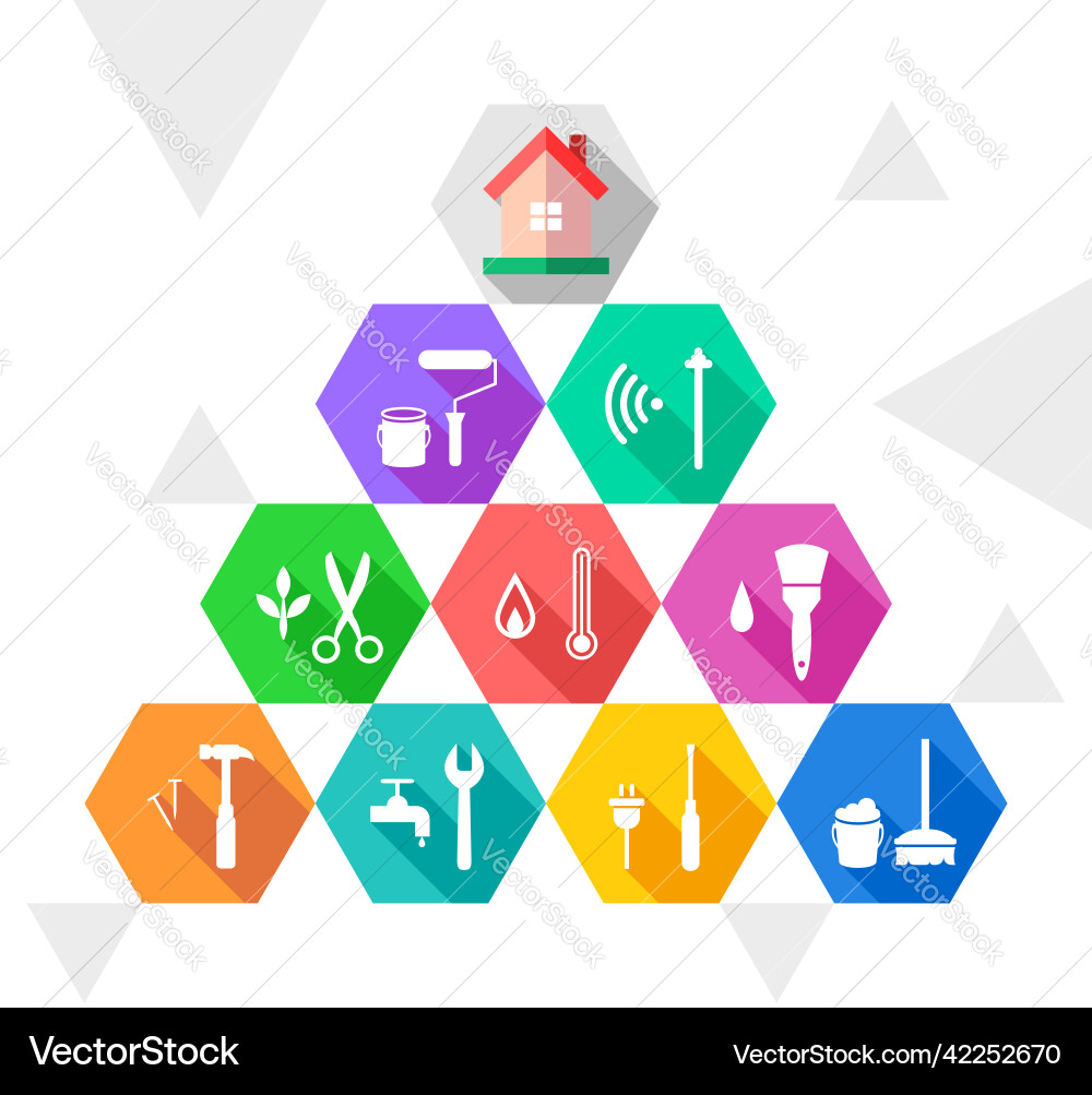 Facility management maintenance or renovation Vector Image