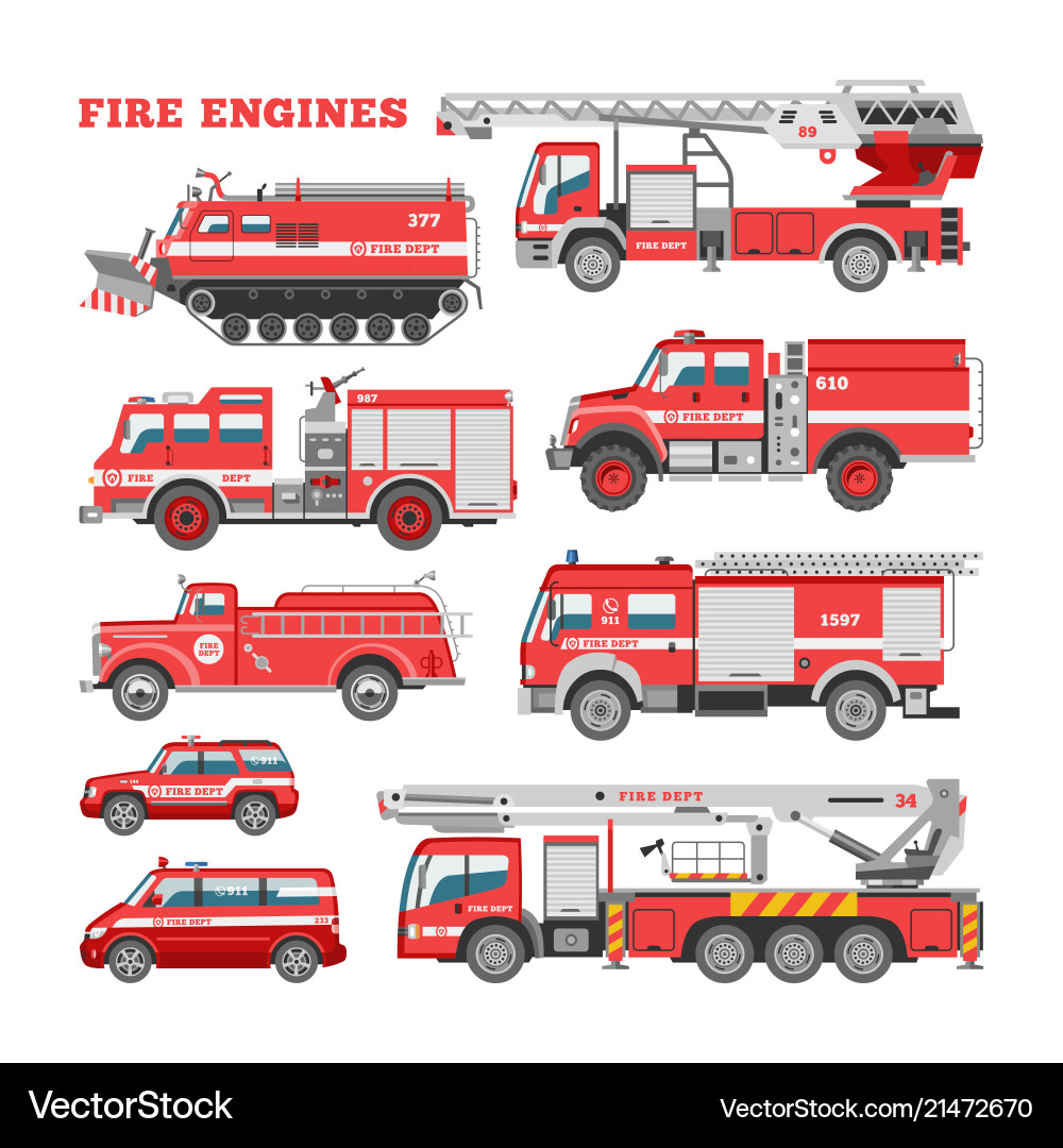 Fire Engine - Emergency Response Royalty Free Vector Image