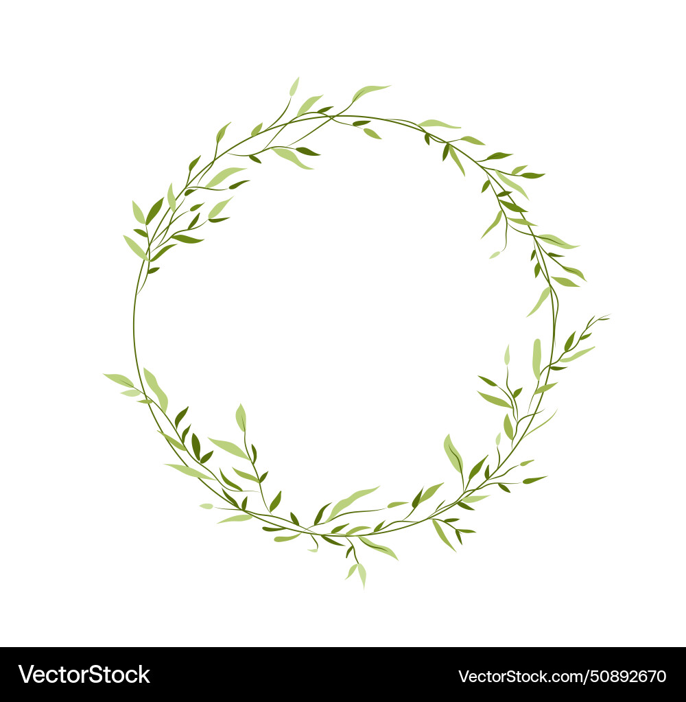 Flowers circle frame Royalty Free Vector Image