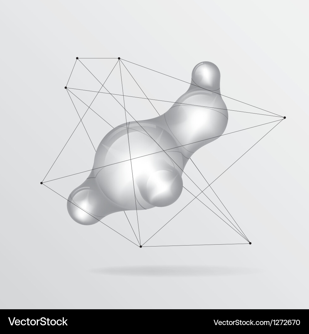 Metal liquid background Royalty Free Vector Image