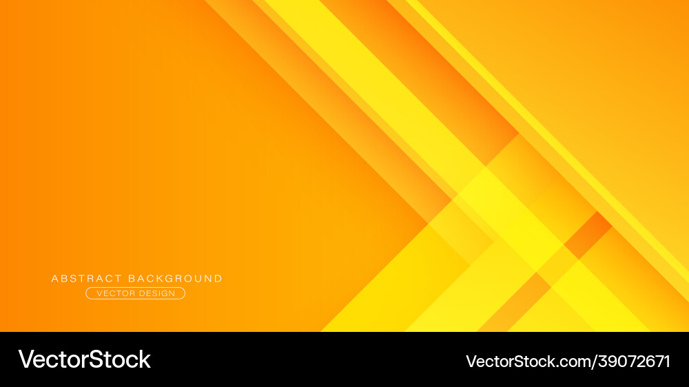 Abstract yellow and orange gradient geometric Vector Image