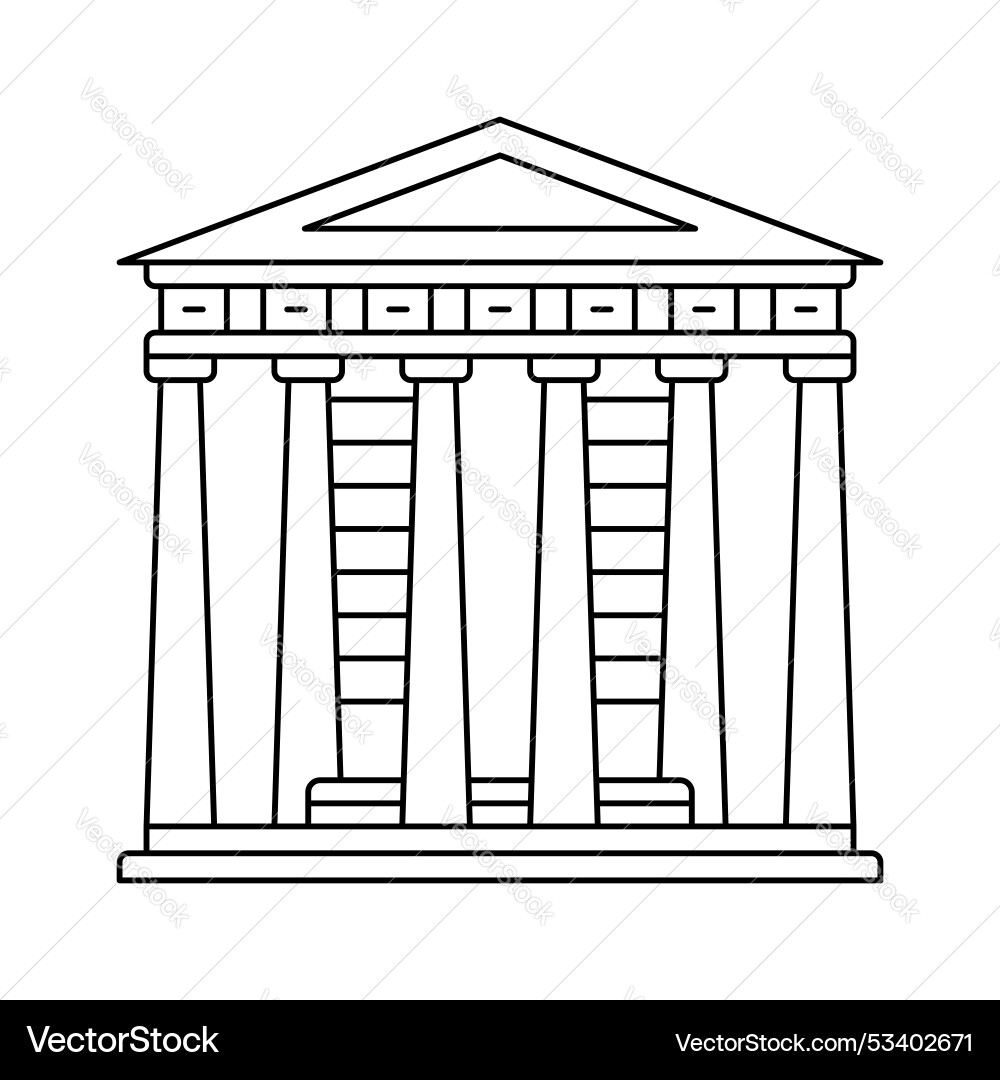 Acropolis of athens Royalty Free Vector Image - VectorStock