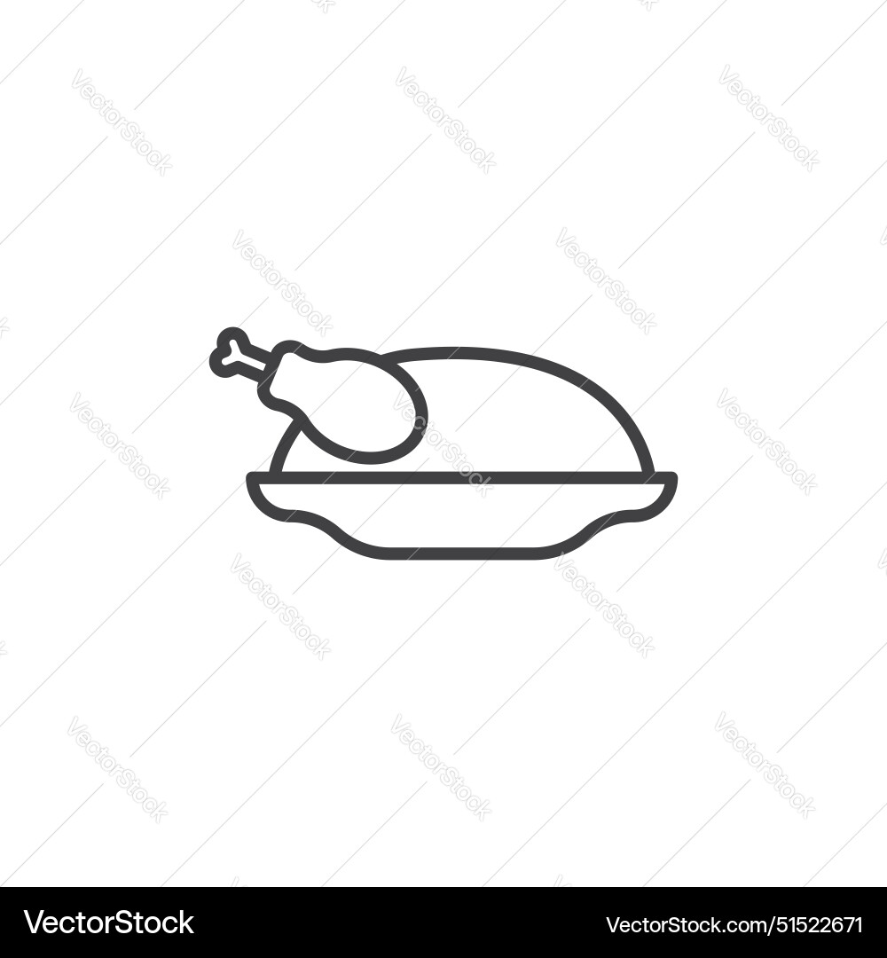 Turkey icon Royalty Free Vector Image - VectorStock