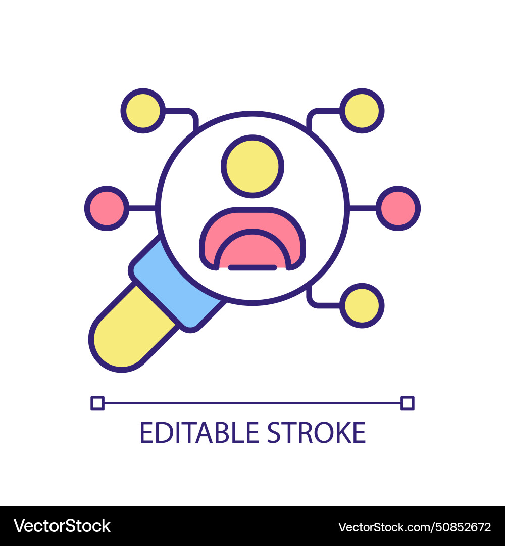 Driver behaviour analysis rgb color icon Vector Image